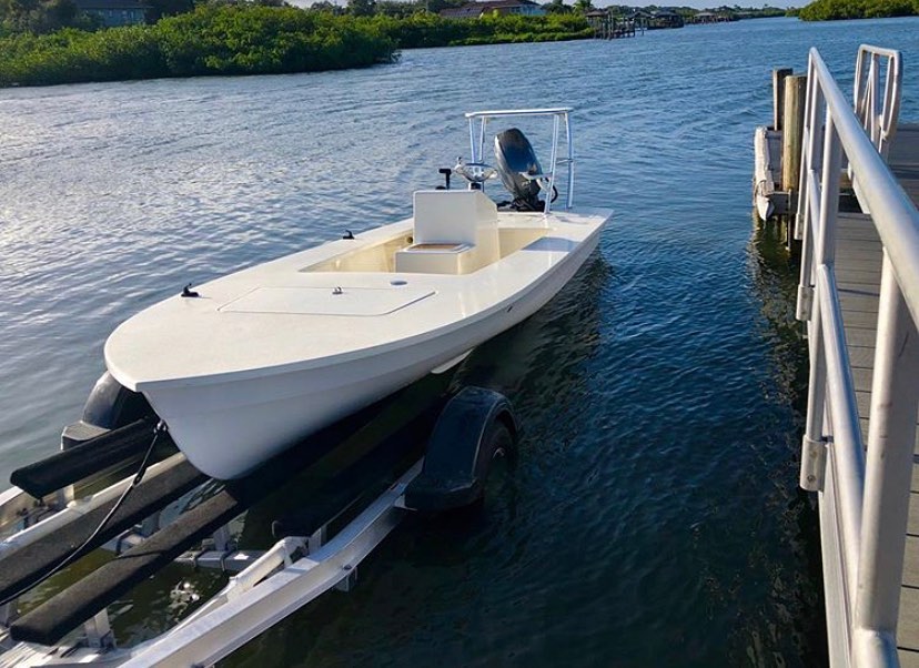 @floydskiffco 10WT Skiff back on the trailer after a good day on the ...